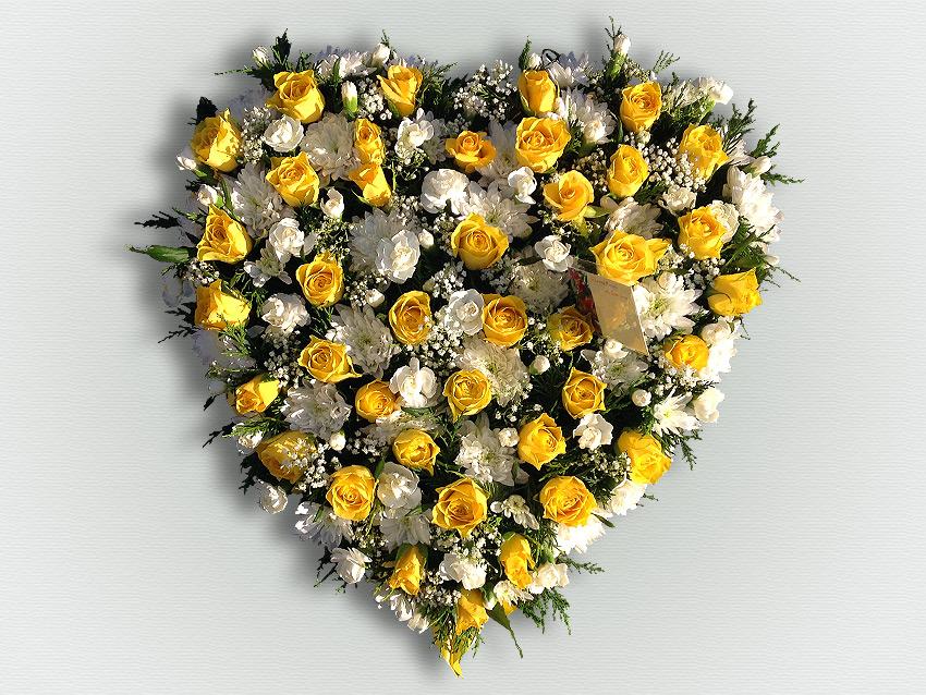 Heart - Yellow Rose | Petals Florist