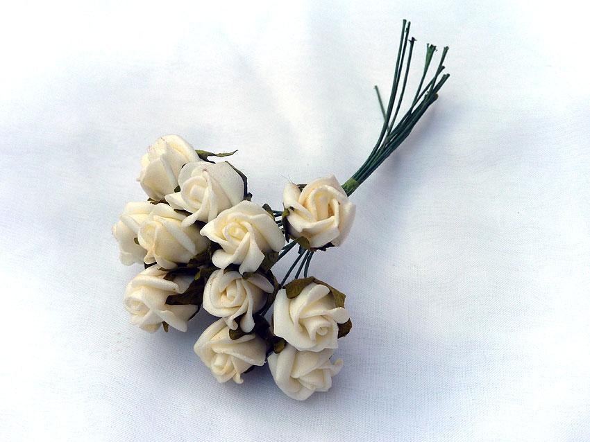Small Foam Roses (white) | Petals Florist